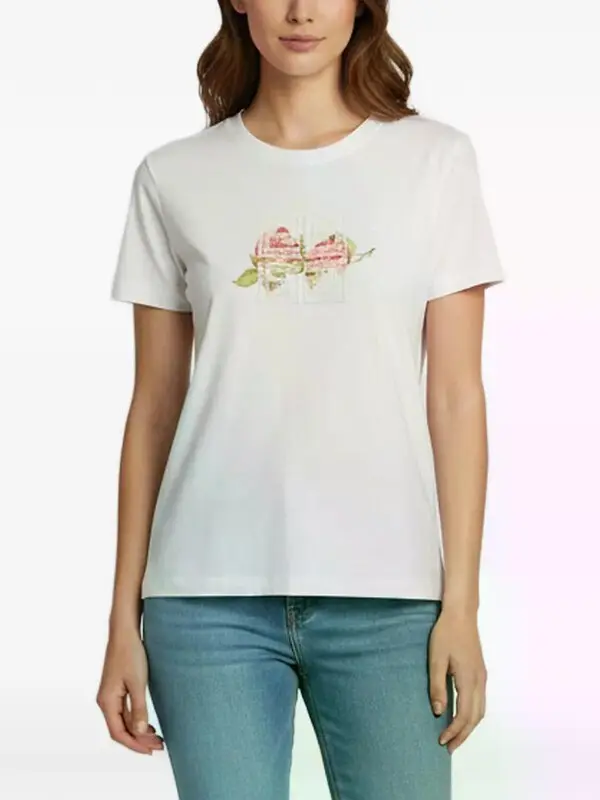 Givenchy 4g Rose-print T-shirt - White
