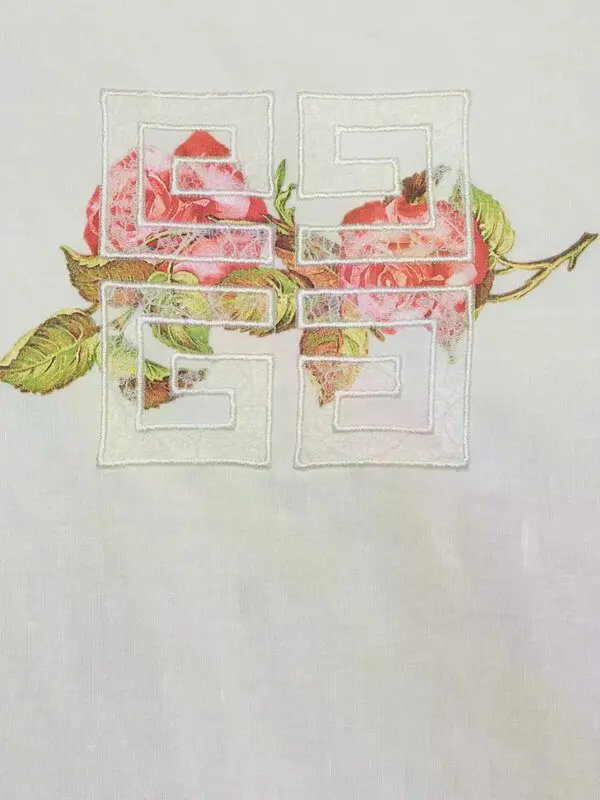 Givenchy 4g Rose-print T-shirt
