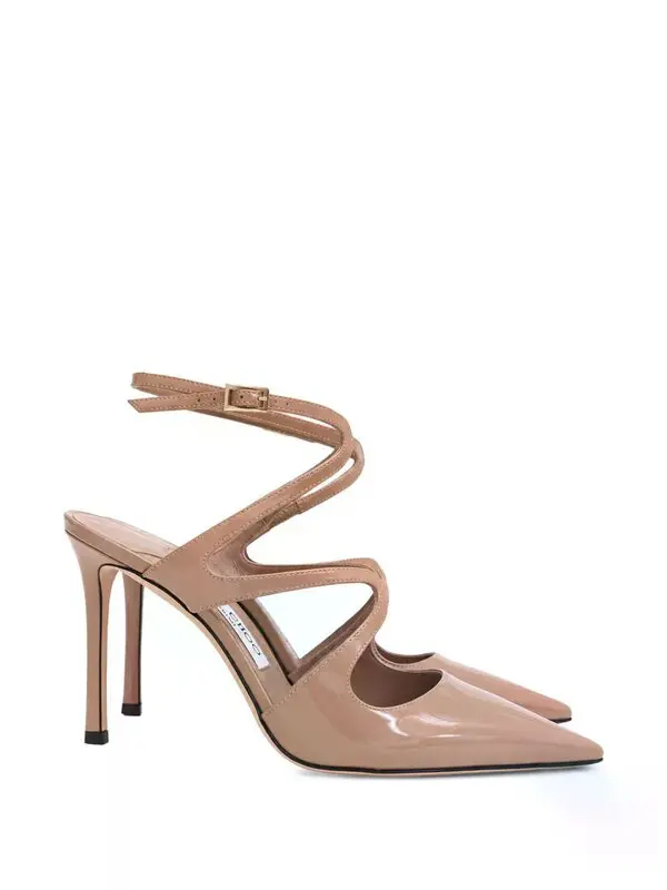 JIMMY CHOO Azia Patent Leather Pumps - Neutrals