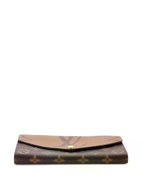 LOUIS VUITTON Sarah Wallet Nm Reverse Monogram Giant And Monogram Canvas Small Wallets