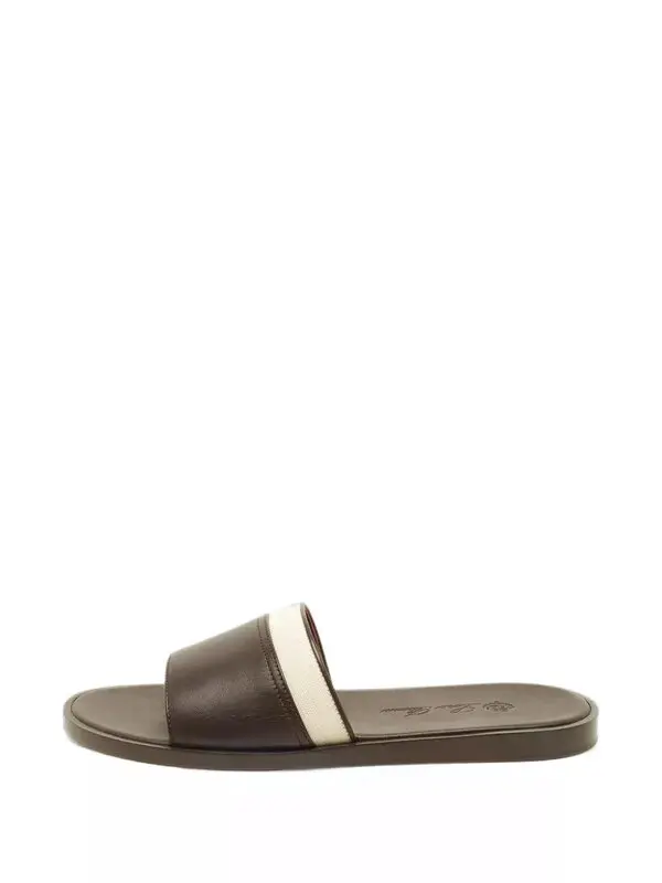 Loro Piana Canvas Leather Sandals