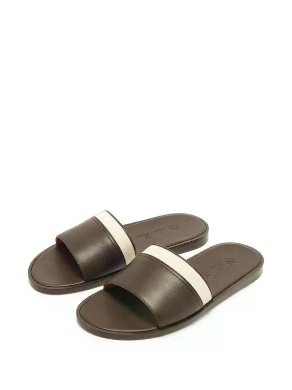 Loro Piana Canvas Leather Sandals