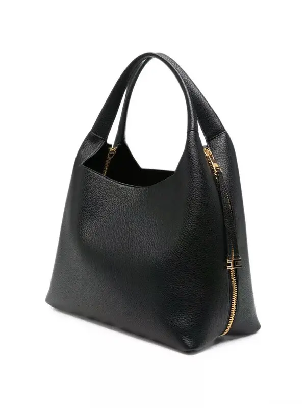 Elisabetta Franchi Grained-effect Zip-detail Shoulder Bag