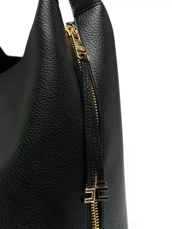 Elisabetta Franchi Grained-effect Zip-detail Shoulder Bag