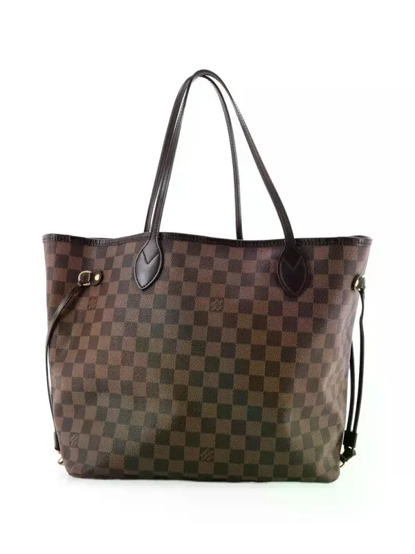 LOUIS VUITTON Neverfull Damier Mm Tote Bag - Brown