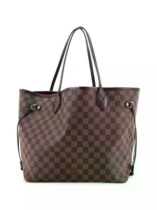 LOUIS VUITTON Neverfull Damier Mm Tote Bag - Brown