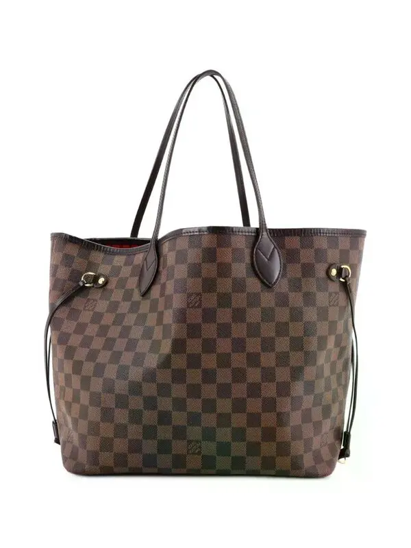LOUIS VUITTON Neverfull Damier Mm Tote Bag - Brown