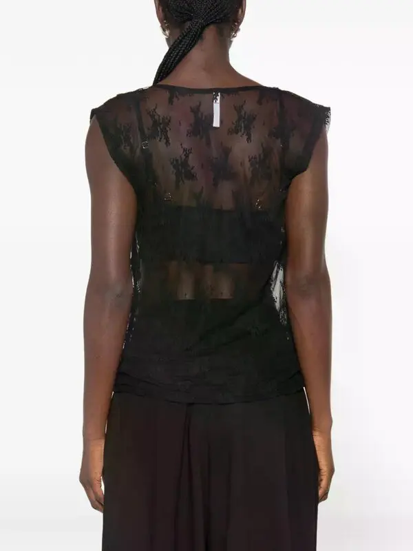 Imperial Draped Lace Blouse