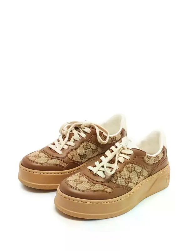 Gucci Gg Canvas Chunky Sneakers - Brown