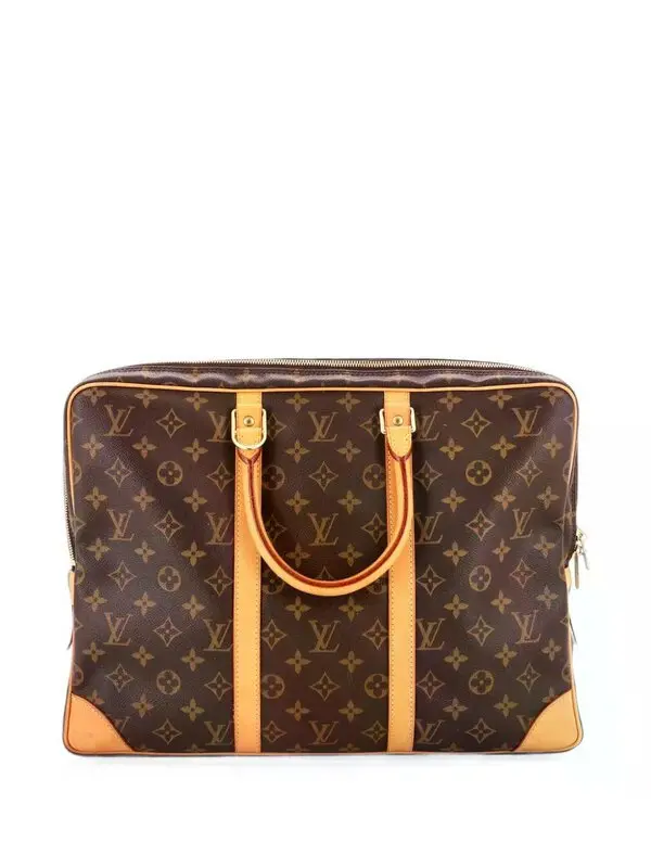 LOUIS VUITTON Porte-documents Voyage Briefcase Monogram Canvas Business Bag