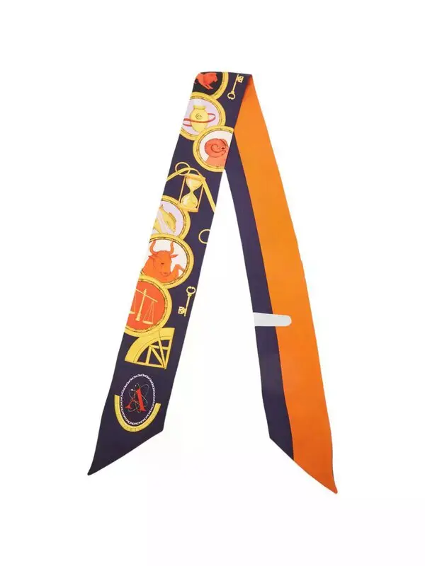 Dior Mitzah Astrology-print Scarf - Blue