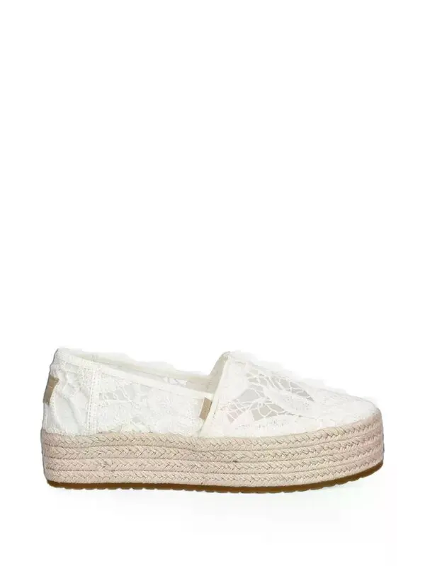 Toms Lace-embroidered Platform Espadrilles