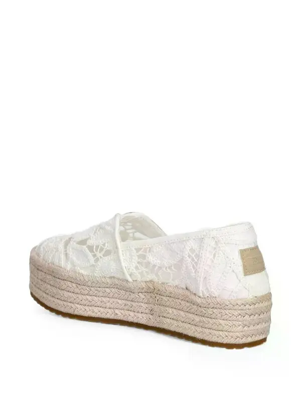 Toms Lace-embroidered Platform Espadrilles