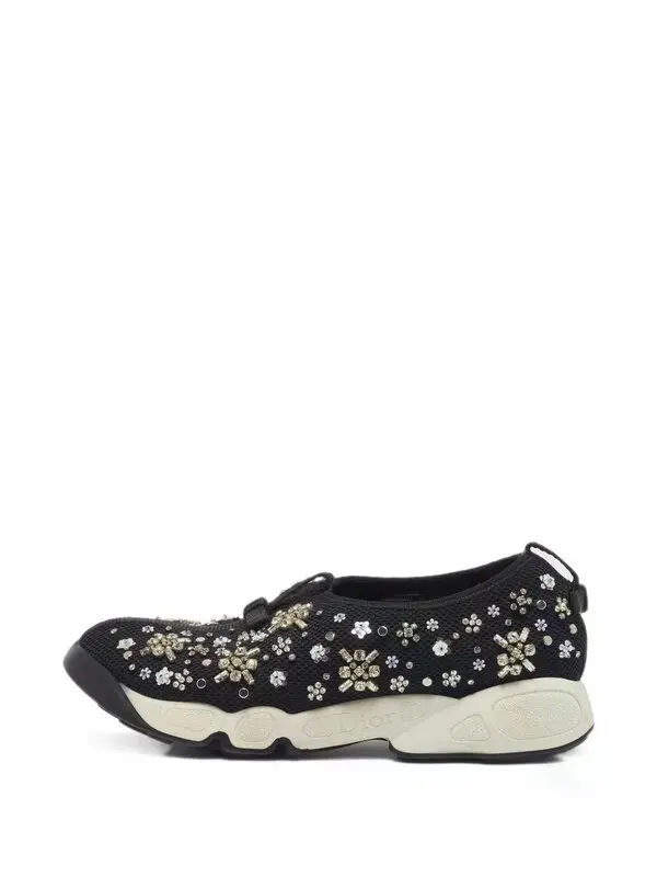 Dior Fusion Embroidered Mesh Sneakers - Black