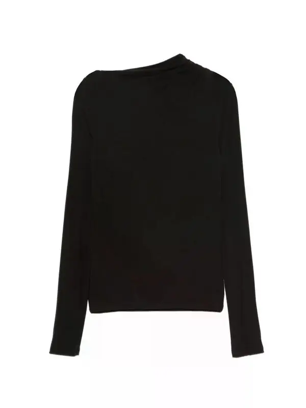 Imperial Draped Long-sleeve Top