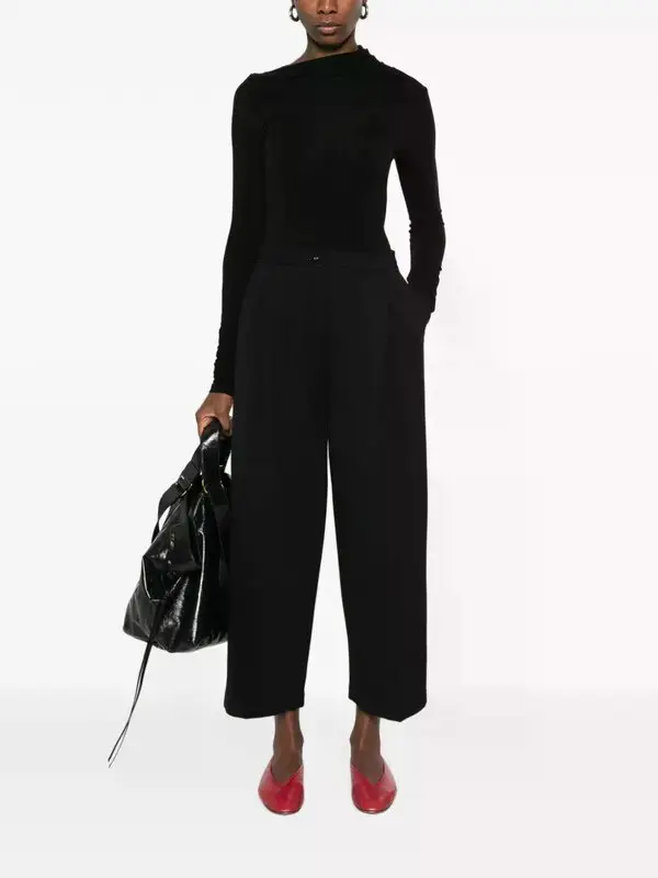 Imperial Draped Long-sleeve Top