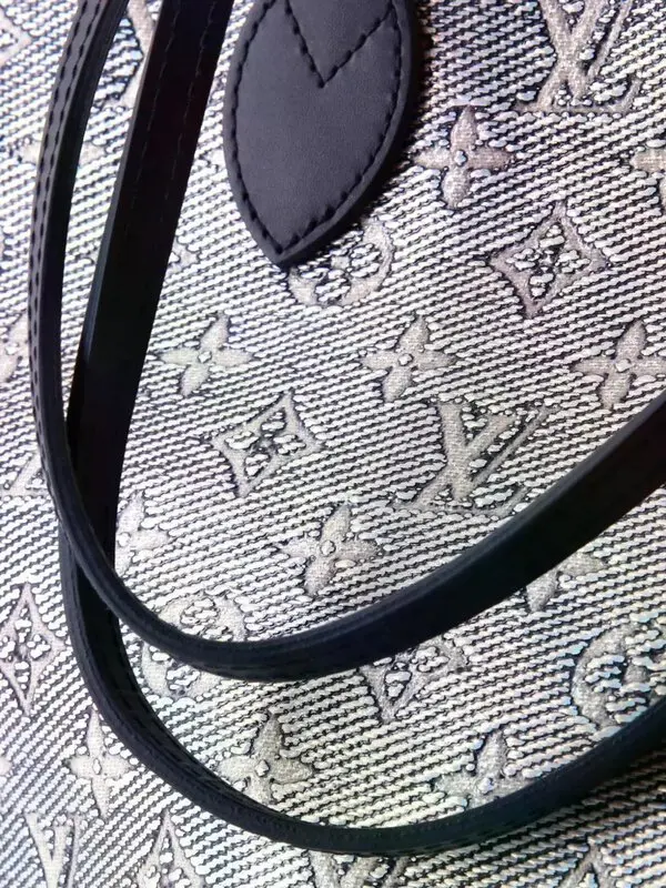 LOUIS VUITTON Monoglam Jacquard Canvas Mm Tote Bag - Blue