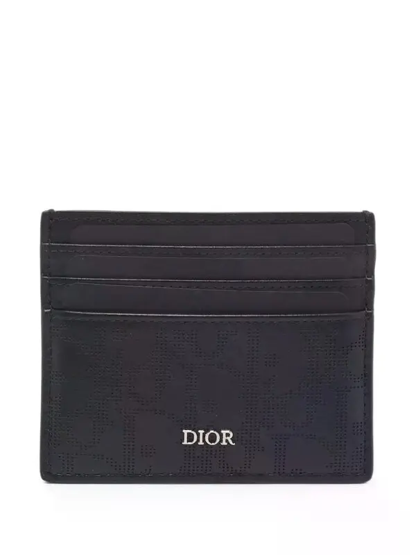 Dior 2023 Galaxy Oblique Perforated Card Holder