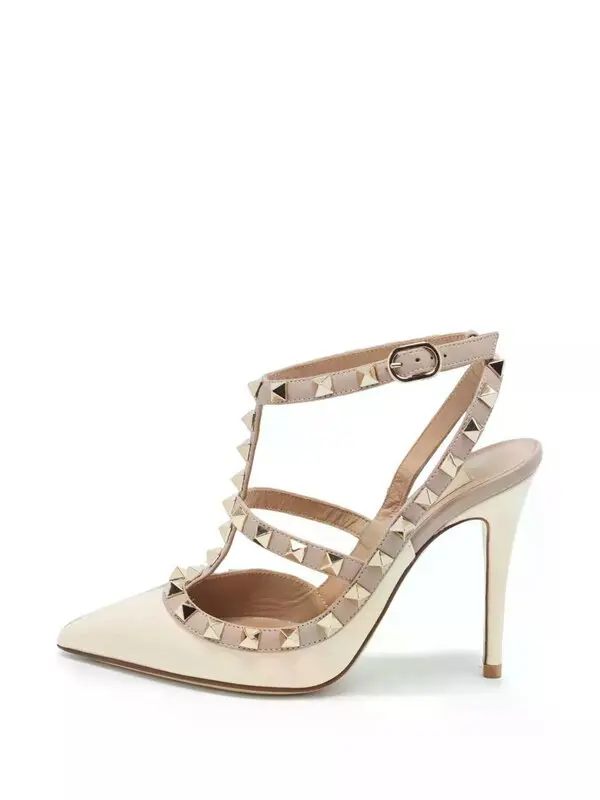 Valentino Garavani Rockstud Heeled Pumps - Neutrals