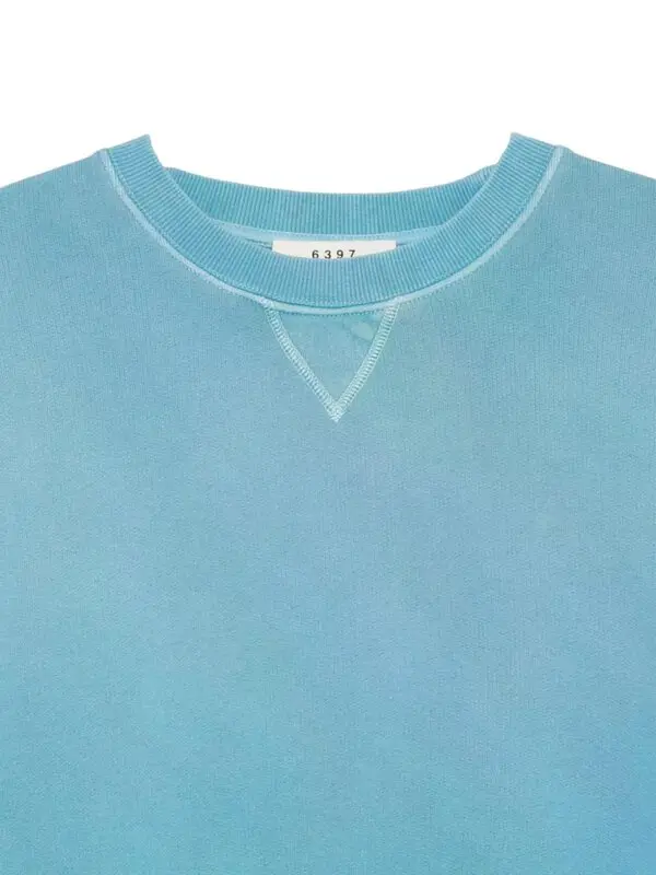 6397 Washed-effect Crew-neck Sweatshirt