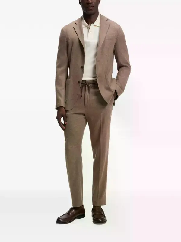 BOSS Slim-fit Blazer In Washable Performance-stretch Flannel