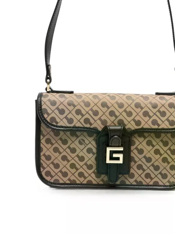 GHERARDINI Monogram-print Logo-buckle Shoulder Bag