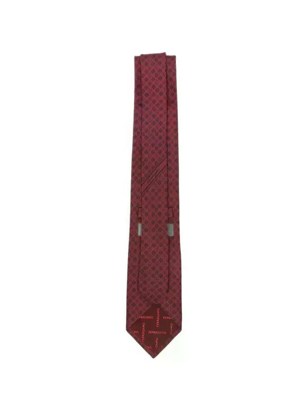FERRAGAMO Geometric-print Tie