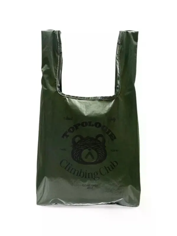 TOPOLOGIE Konbini Graphic-print Shoulder Bag - Green