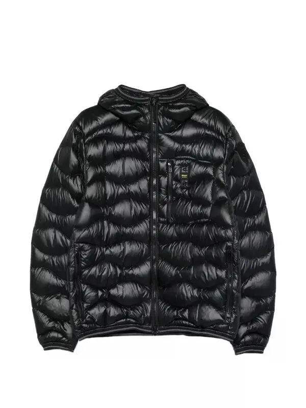 BLAUER. Quilted Hooded Jacket
