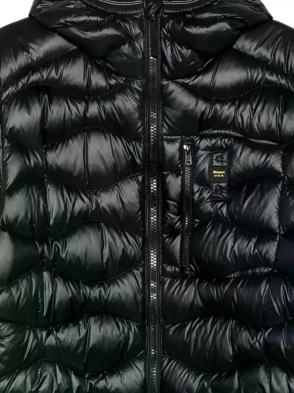 BLAUER. Quilted Hooded Jacket