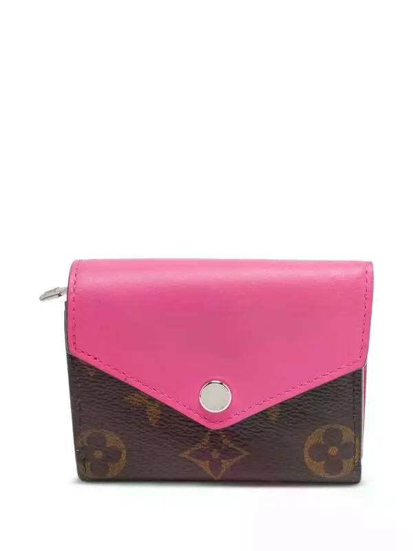 LOUIS VUITTON Zoe Monogram Canvas Trifold Wallet - Brown