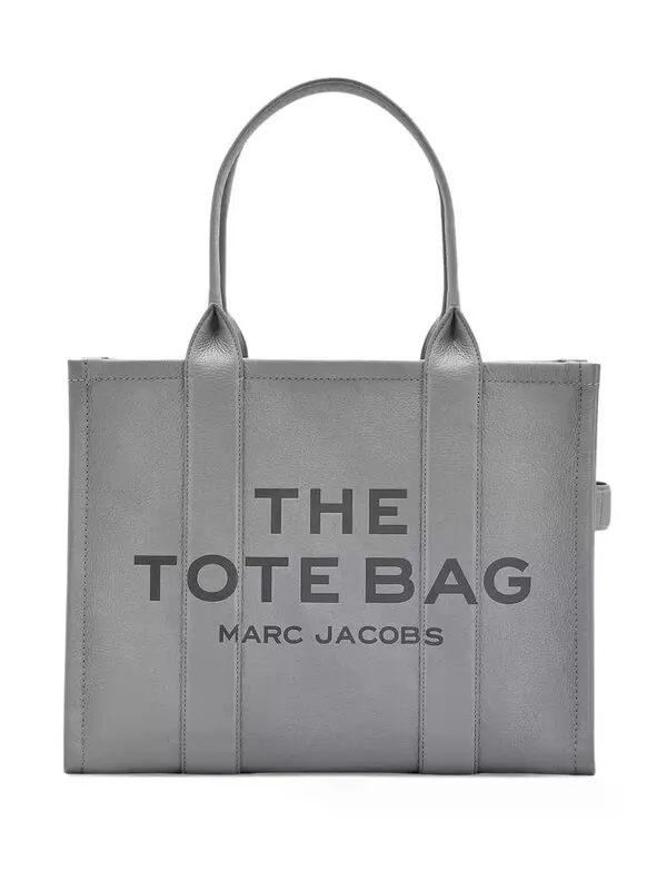 Marc Jacobs Leather Large Tote Bag - Grey