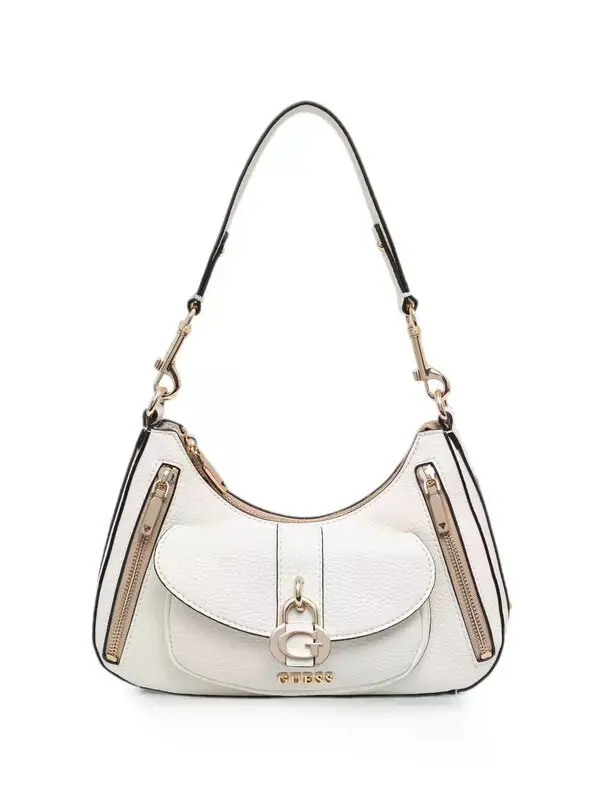 Guess Logo-plaque Pebbled Tote Bag