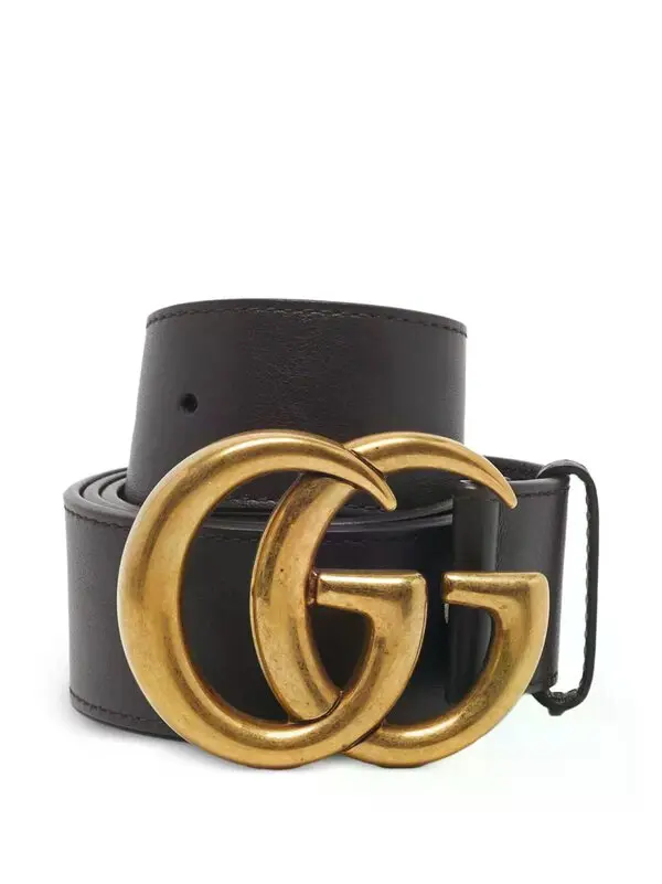 Gucci Gg Marmont Leather Belt - Brown