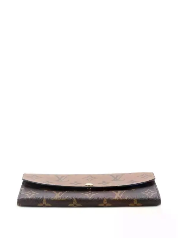 LOUIS VUITTON Emilie Wallet Reverse Monogram Canvas Small Wallets - Brown
