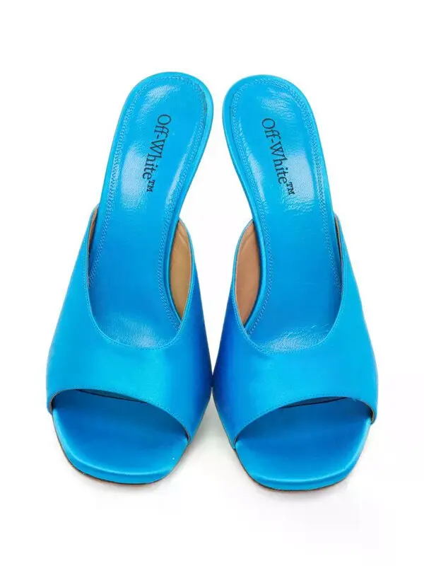 Off-White Pop Pearl Satin Sandals
