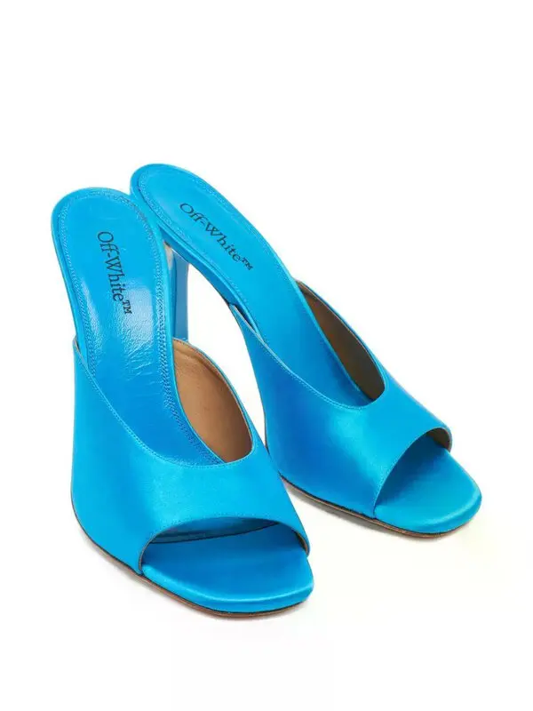 Off-White Pop Pearl Satin Sandals