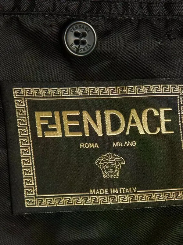 Versace Fendace Quilted Bomber Jacket