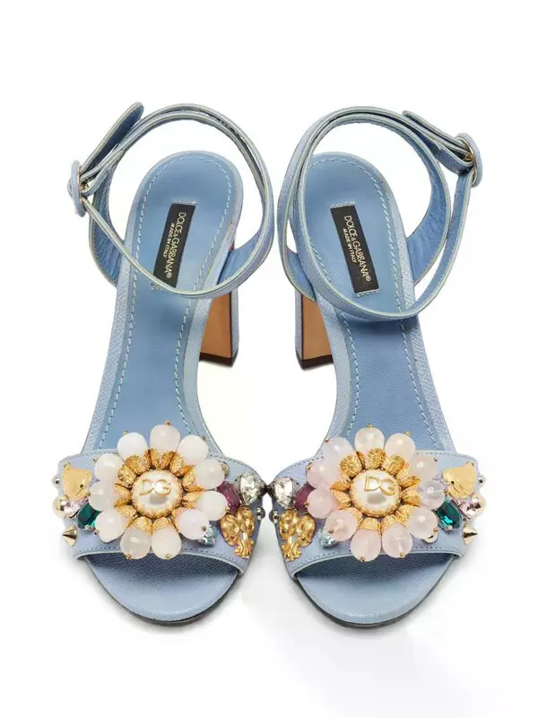 Dolce & Gabbana Embellished Ankle-strap Sandals