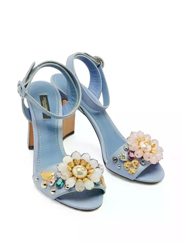 Dolce & Gabbana Embellished Ankle-strap Sandals
