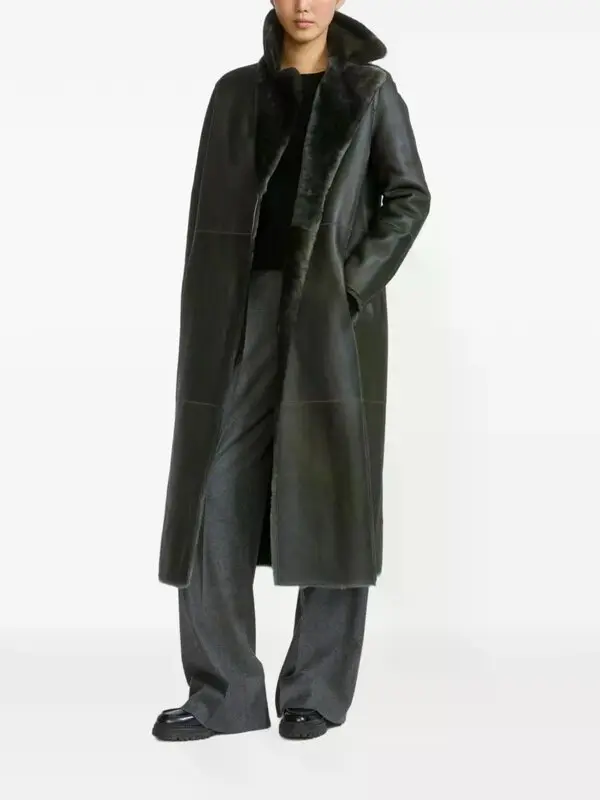 YVES SALOMON Reversible Belted Coat