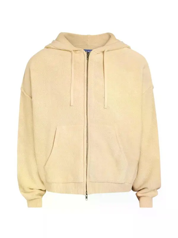 PICANTE Senna Reverse Seam Zip-up Knitted Hoodie