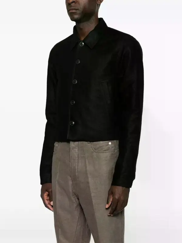 Rick Owens Cropped Button-up Jacket