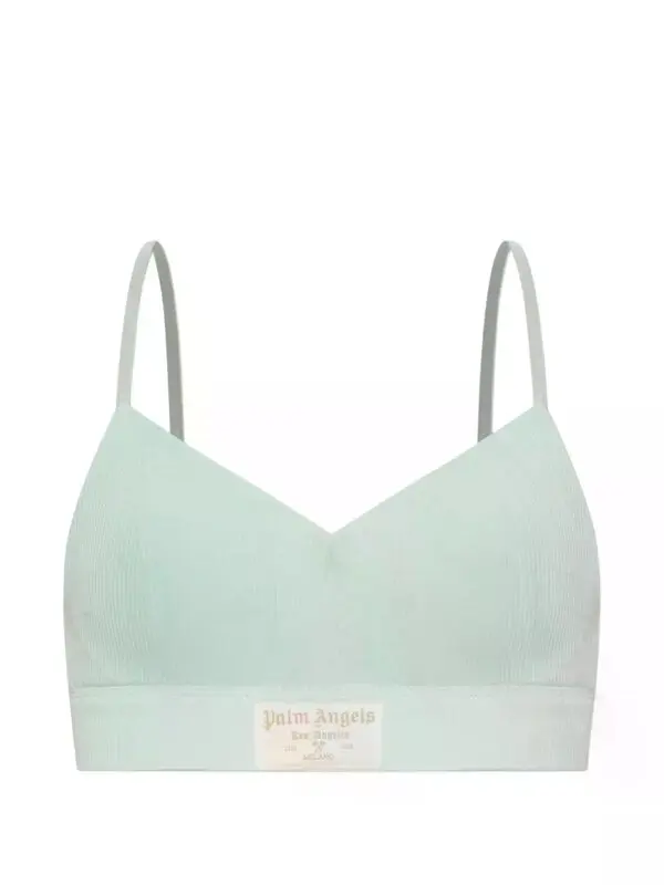 Palm Angels Logo-patch Ribbed Bras
