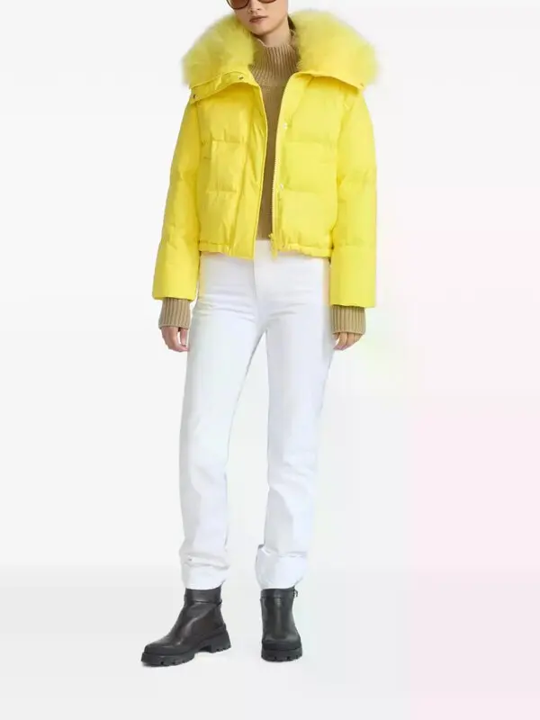 YVES SALOMON Lambswool-trim Puffer Jacket