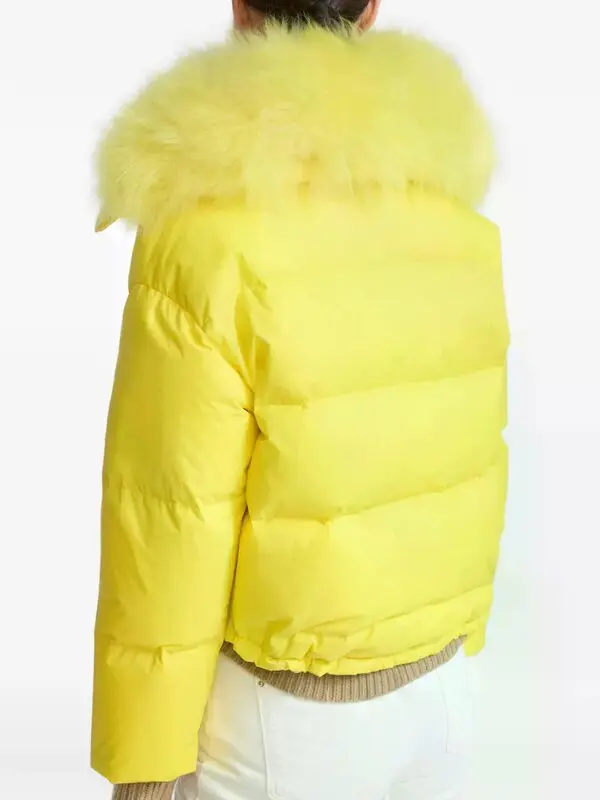 YVES SALOMON Lambswool-trim Puffer Jacket
