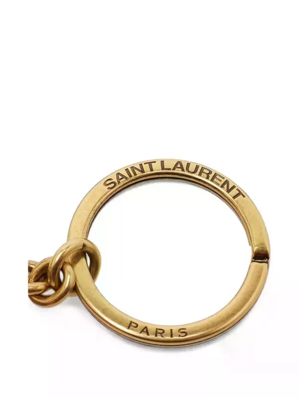 Saint Laurent Surf Wood Key Ring