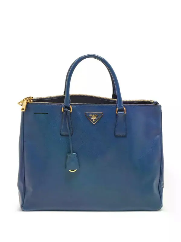 Prada Galleria Double-zip Tote Bag - Blue