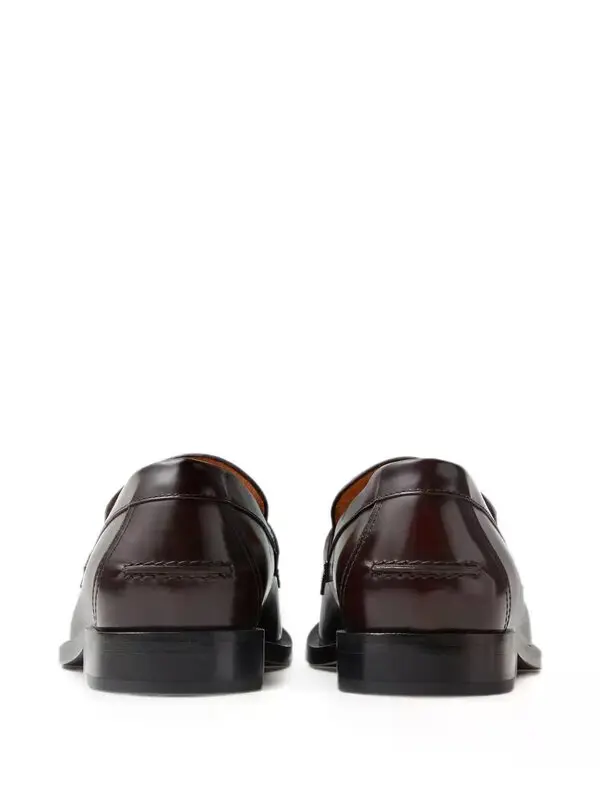 Versace Manu Leather Loafers