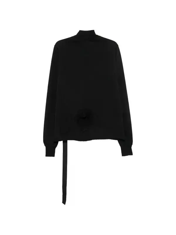 Rick Owens High-neck Cutout Sweater